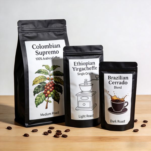 Quality Custom Printed High Barrier Protection Coffee Bag with Aroma Lock Technology for sale