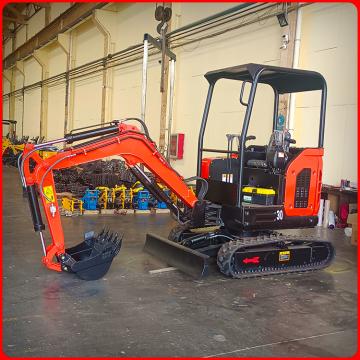 Quality 20kw Mini Rubber Tire Excavator High Configuration 3000kg Color Customized for sale