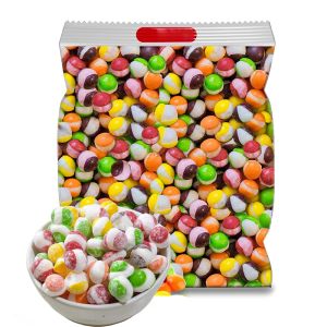 Quality 120g Custom Cheapest Freeze Dried Candy Bean Gummy Bonbons Fruity Crispy Candies for sale