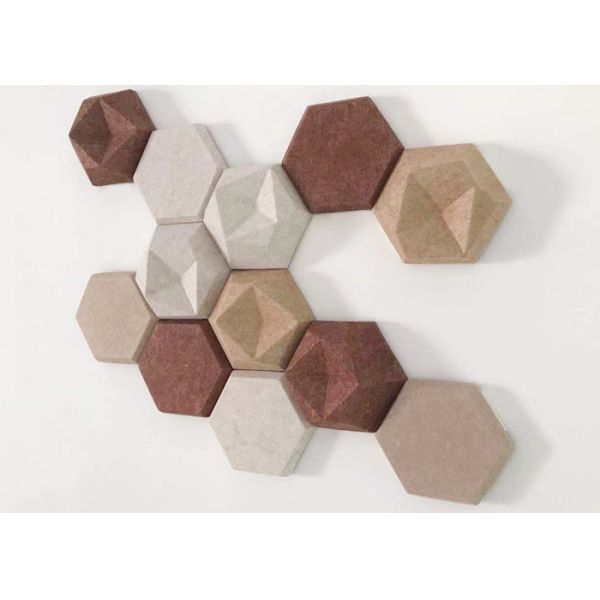 Quality Decorative Sound Absorption Panels for Walls - Eco- friendly Polyester Fiber Acoustic Tiles for sale