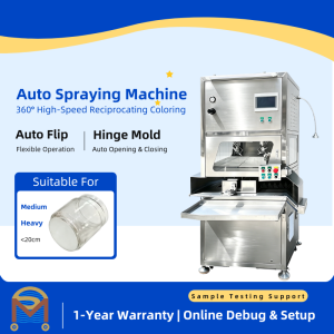 Quality Glassware Spraying Equipment, Automatic Paint Machine for Glass Products Glaze for sale