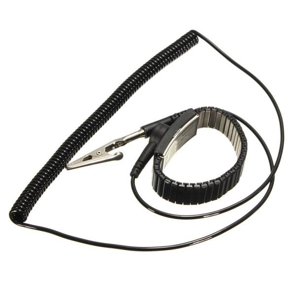 Quality Adjustable ESD Anti Static Electricity Bracelet Hand Ground Wireless Clip for sale