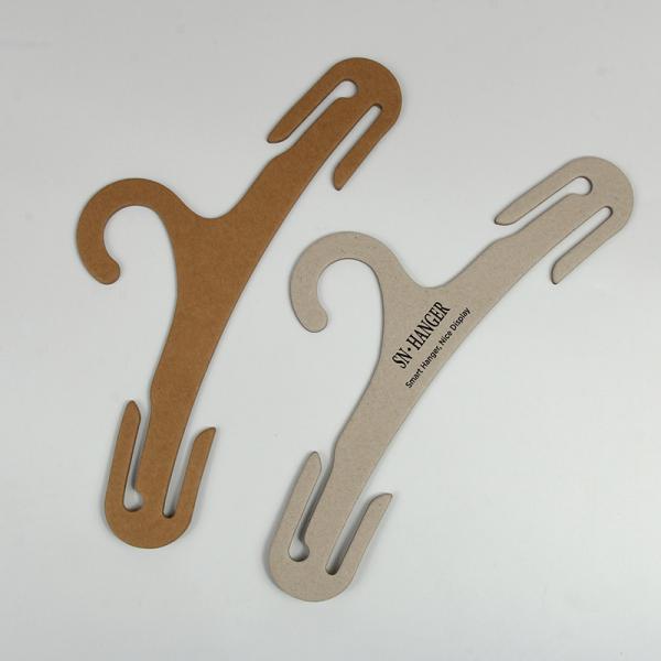 Quality Recycled Custom Printing Thick Cardboard Paper Hanger Lingerie Hanger for sale