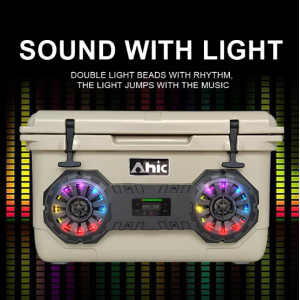 Quality 32LBS 45L Durable Hard Cooler Box With Built-In Bluetooth Speaker For Outdoor for sale