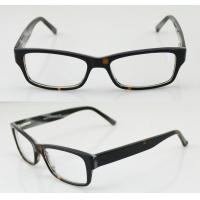 Quality Hand Made Black / Brown Cool Acetate Mens Eyeglasses Frames For Promotion for sale