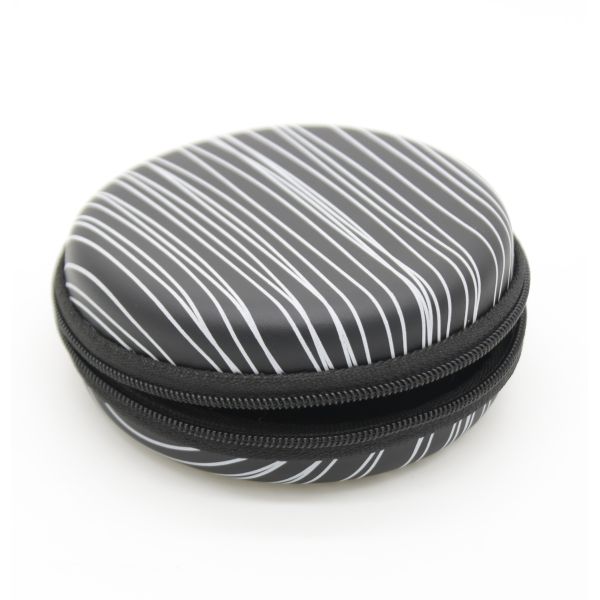 Quality 75 Degree EVA Headphone Carrying Case Round With Zipper for sale