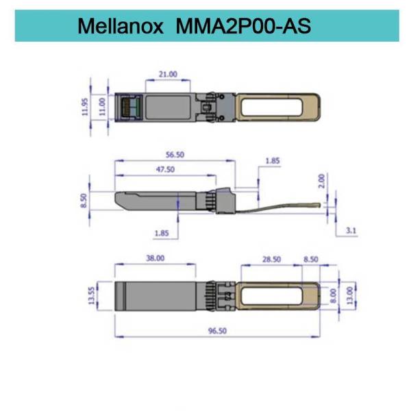 Quality Pluggable Mellanox SFP Transceiver Module MMA2P00-AS 25GbE LC-LC SR Up To 100m for sale