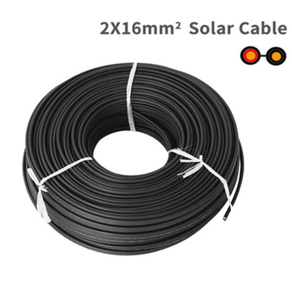 Quality 16mm 2 Core Solar Cable Tinned Copper -40~90°C TUV Certified for sale