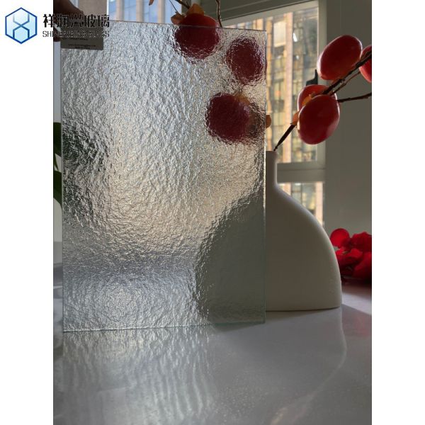 Quality Ultra Clear Tinted Stream Pattern Glass Textured Cabinet and Door Glass Pane for sale