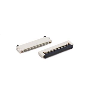 Quality LCP UL94V-0 1.5mm ZIF SMT FFC FPC Connector 0.5mm Down Contact for sale