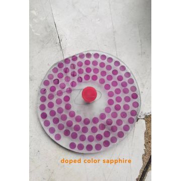 Quality Colorful Ruby Doped Sapphire Crystal Materials Fe / Ti / Cr for sale