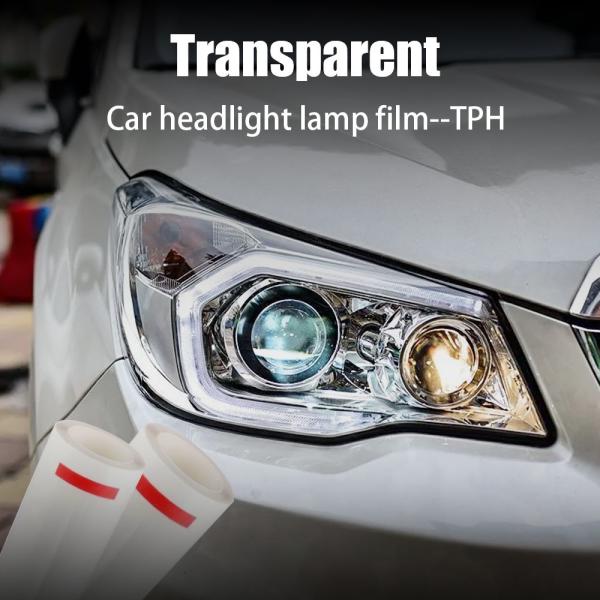 Quality Hydrophobic TPU Self Healing Car Light Film Transparent 0.3*15m Scratch Resistant for sale