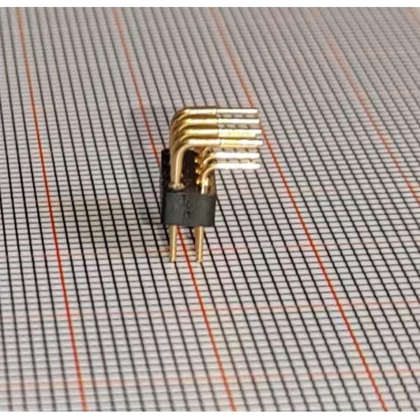 Quality 8 Pin 2x4 Pin Header 2mm Pitch Terastor Round Hole Double Bend 90 Degrees for sale