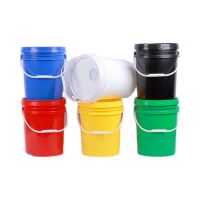 Quality Snap On Lid Type Plastic Paint Bucket With Heat Transfer Printing for sale