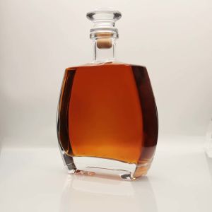 Quality Gold Sliver Unique Brandy Bottles With Crystal Glass Stopper ODM for sale