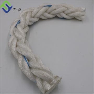 Quality 8 Strand Polypropylene PP Mooring Rope Diameter 64mm White Wear Proof for sale