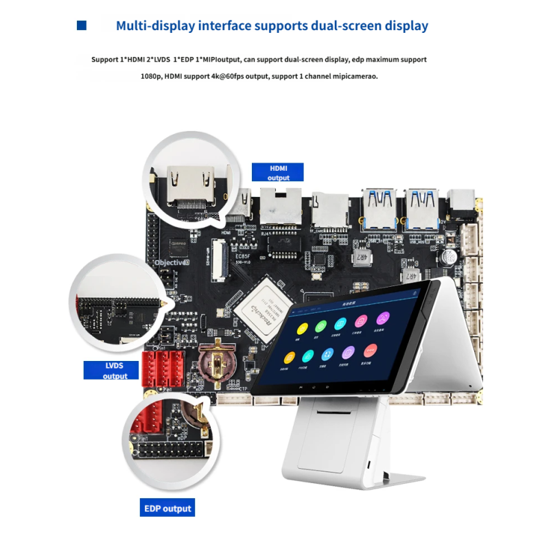 Quality High-Performance RK3568 Board with 4K Decoding Resolution Featuring 8 Serial for sale