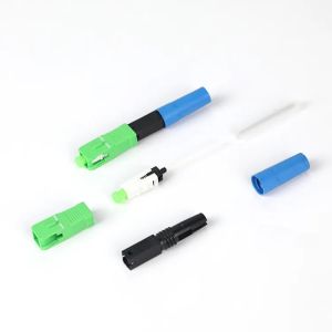 Quality FTTH Singlemode Fiber Optic Quick Connector SC UPC SC APC For Telecom Comunicati for sale