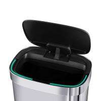 Quality Automatic Rectangle Touchless Smart Trash Can ，SS Smart Sensor Garbage Bin for sale