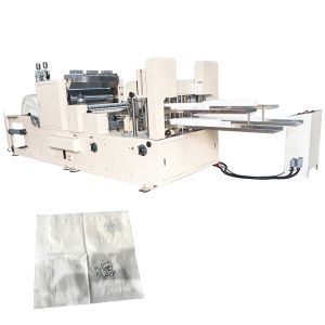 Quality Good speed four decks napkin tissue serviette paper folding machine with 2 for sale