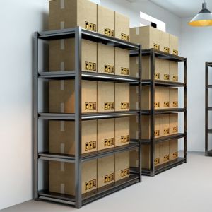 Quality 4-Level Metal Standing Type Heavy Duty Store Shelves Rack for Sustainable for sale