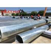 Quality 45ft Steel Power Pole with Hot Dip Galvanizing and Epoxy Coating for Long for sale