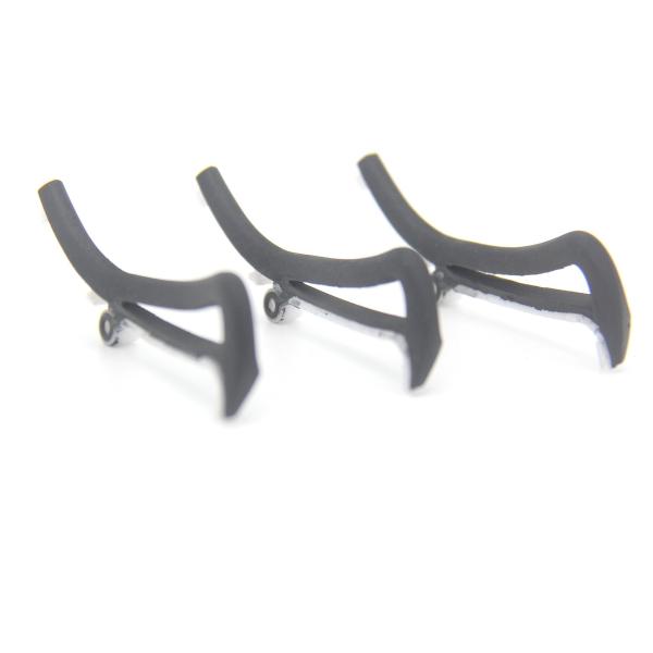 Quality Custom Black Conductive Silicone Ear Hanging for Medical Use for sale