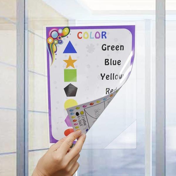 Quality Reusable Transparent PVC Wall Document Holder A4 Horizontal Vertical for sale