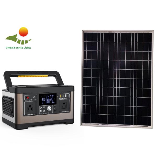 Quality 500W Portable Solar Power Station Kits With On Board Charging Micro Inverter for sale