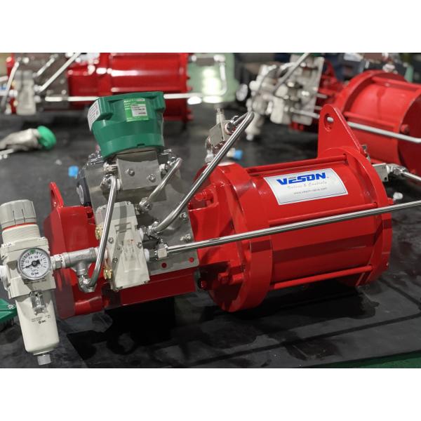 Quality Cast Iron Double Acting Scotch Yoke Pneumatic Actuator Rotary For Valves for sale
