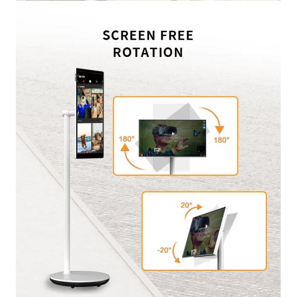 Quality Portable Indoor 22Inch Android Standbyme TV Moving Smart WiFi Touch Screen Floor for sale