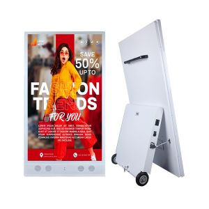 Quality 55 inch Outdoor Digital Signage Portable Battery and LCD Advertising Display for sale
