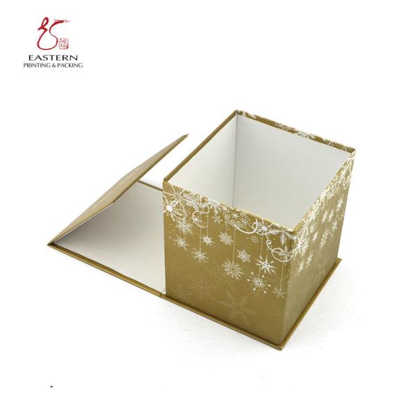 Quality Foldable Christmas 1250gsm Square Cardboard Gift Boxes For Chocolate for sale
