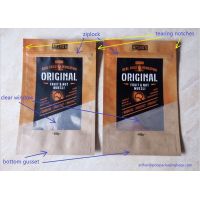 Quality Snack Food Packaging Poly Bags , Laminated Brown Craft Paper Bags for sale