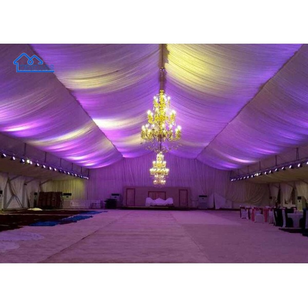 Quality Heavy-Duty Anniversary Party Marquee Tents Galvanized Framework PVC Fabric Anchored Canopy Structure for sale