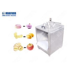 Quality Automatic Fruit And Vegetable Processing Line 1.5KW Potato Chips Slicing Machine for sale