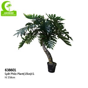 Quality High Simulation 150cm Artificial Potted Floor Plants With Big Leaves for sale