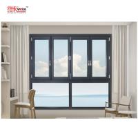 Quality Tempered Glass Bay Folding Window Doors Anodized Finished for sale