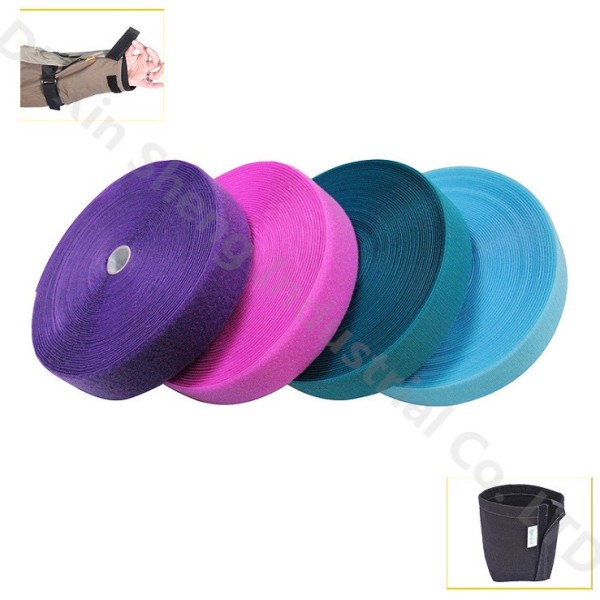 Quality 25meters/Roll Hook And Loop Tape 100% Nylon Fastening Tape For Shoes for sale
