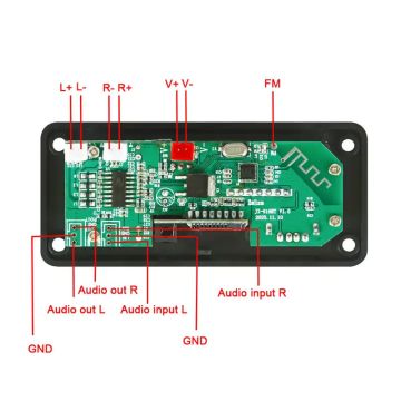 Quality 2*25W 50W Bluetooth Audio Module MP3 Player With Remote Control for sale