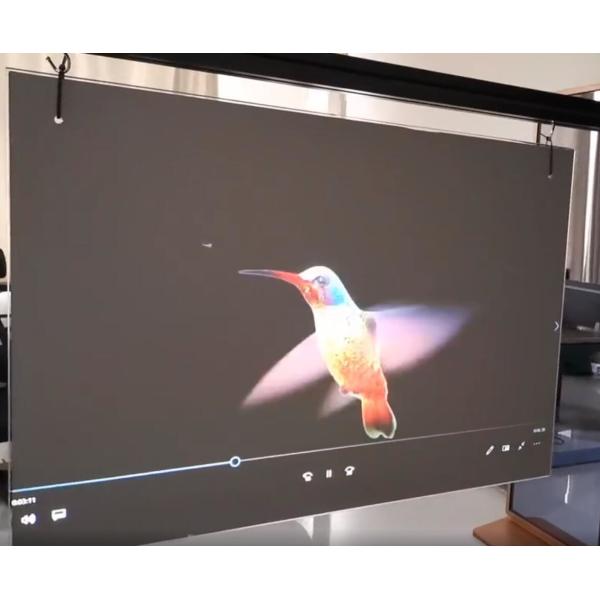Quality 3D Interactive Holographic Display Projection Transparent Film Glass Window for sale
