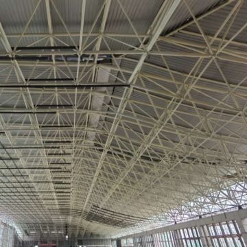 Quality Prefabricated Building Light Steel Space Frame Structure Q235 Outreach Roof For for sale