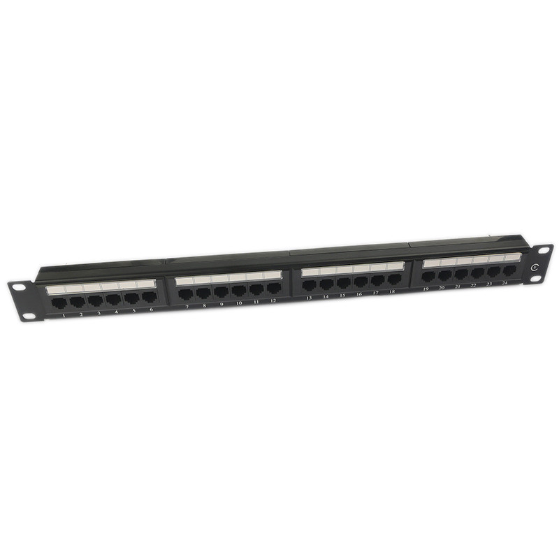 Quality UTP 24 Port CAT6 Patch Panel 1U Keystone Patch Panel Blank RJ45 for sale