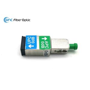 Quality 0dB Fiber Optic Variable Attenuator SM SC / APC Male To SC / UPC Female Metal for sale