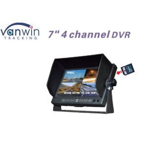 Quality 7 Inch LCD Security TFT Car Monitor with 4 channel AV inputs, 32GB SD card for sale