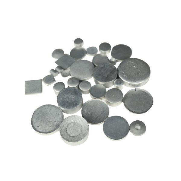 Quality 1070 Flat Domed Tumbling and Sandblasting Aluminum Particle with Customized Hole for sale