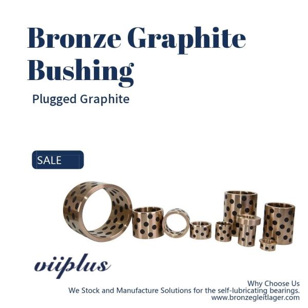 Quality SOB Customized Self Lubricating Bronze Bushing With Graphite Sleeve Flange & for sale
