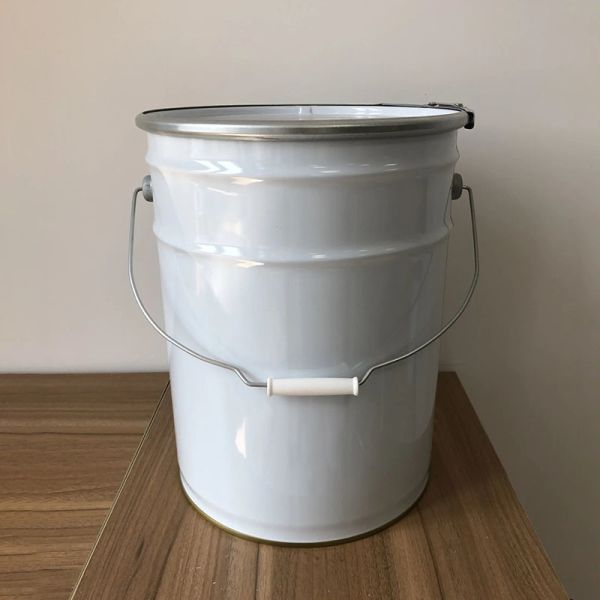 Quality 25L Customized Rust Resistant Paint Bucket Metal For Chemicals And Paints for sale
