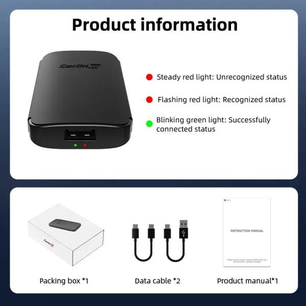 Quality Plug And Play Wired Android Auto To Wireless Adapter Dongle A2A Cpc200 Car Play for sale