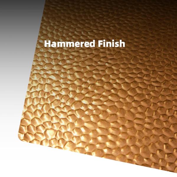 Quality Custom Designs DIY Textured Hammered Metal Sheet Handcrafted Hammered Stainless for sale